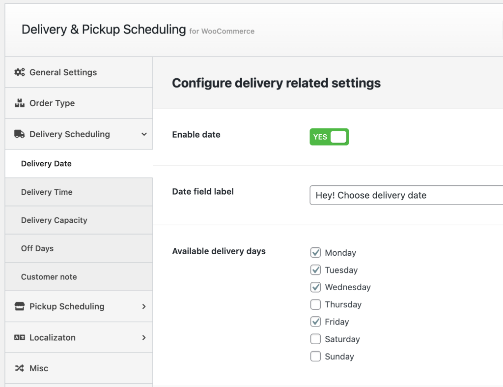 Chwazi - Delivery & Pickup Date Time Picker Plugin for WooCommerce